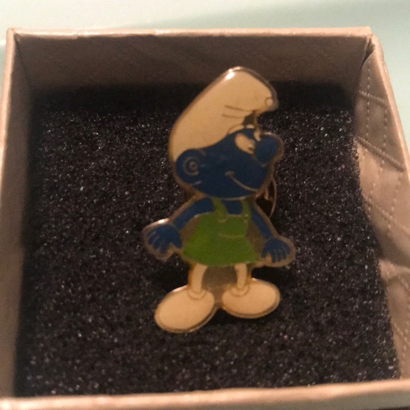 Jewelry | Vintage Smurf Pin 45 Years Old | Poshmark